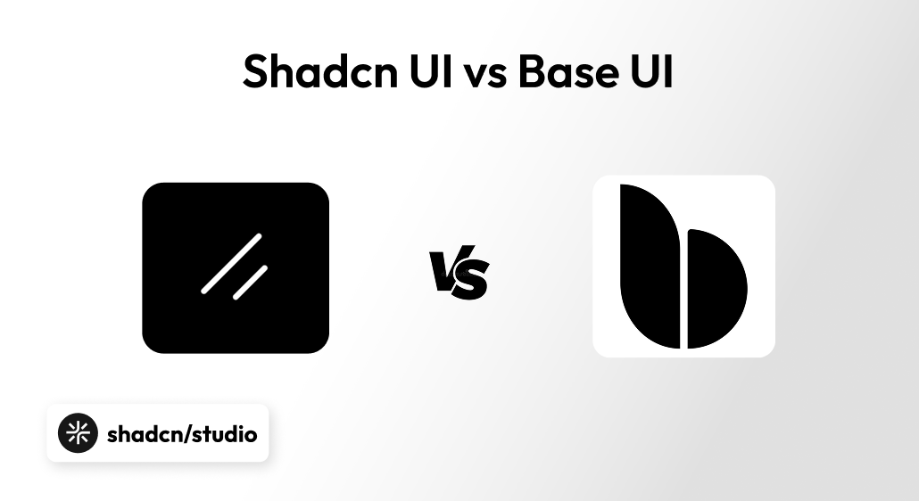 Base UI vs Shadcn UI - Understanding the Key Differences