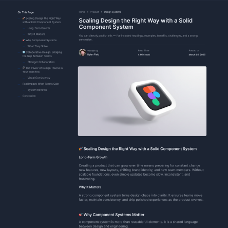 Ink - Shadcn UI Blog Template - Free - Shadcn Studio