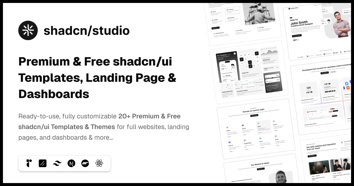 Shadcn Admin Dashboard Template - Free & Pro - Shadcn Studio